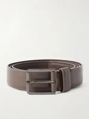 Loro Piana Rory 3cm Leather Belt - Brown