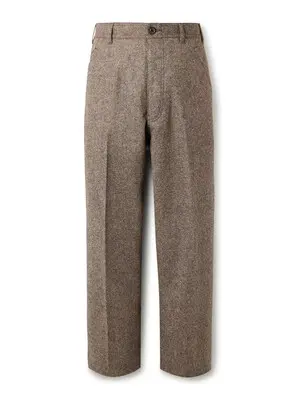 MAISON MARGIELA Wide-leg Wool-canvas Trousers