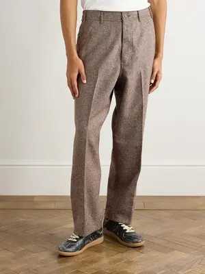 MAISON MARGIELA Wide-leg Wool-canvas Trousers