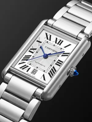 Cartier Tank Must Extra-large Automatic 31mm Stainless Steel Watch