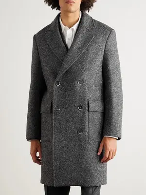 Barena Venezia Double-breasted Melton Wool-blend Coat