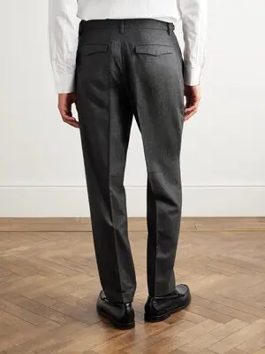 Barena Venezia Masco Slim-fit Straight-leg Pleated Trousers - Gray
