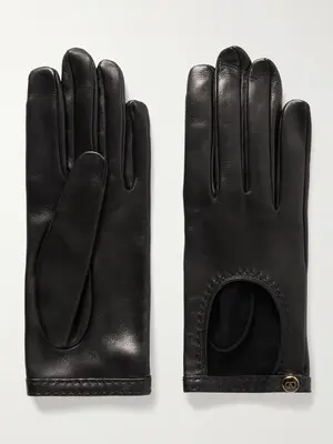 Valentino Garavani Vlogo Leather Gloves