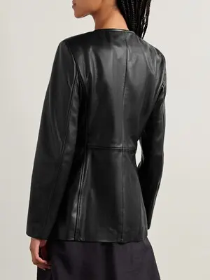 Nour Hammour Vernes Leather Jacket