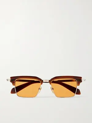 JACQUES MARIE MAGE Alin Square-frame Sunglasses - Tortoiseshell
