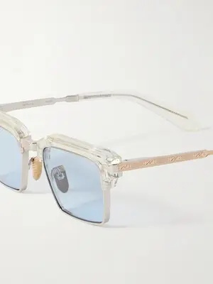 JACQUES MARIE MAGE Alin Square-frame Sunglasses - Silver