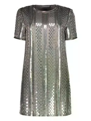 Alberta Ferretti Sequin-embellished Mini Dress