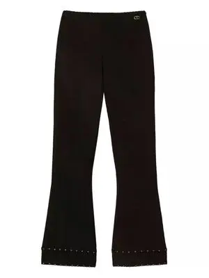 TWINSET Rhinestone-embellished Flared Trousers