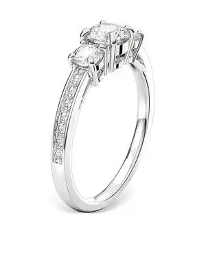 SWAROVSKI Three-stone Pave-set Ring - Grey