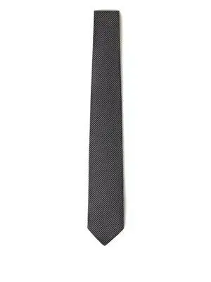 LANVIN Silk Neck Tie - Black