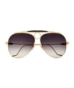JACQUES MARIE MAGE Duke 2 Two-tone Aviator-style Sunglasses - Gold