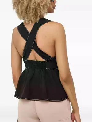 NOTES DU NORD Cross-back Sleeveless Blouse