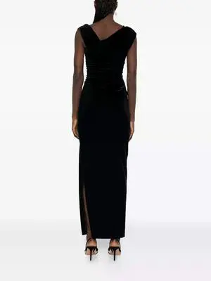 SIR. Ettore Draped Velvet Dress