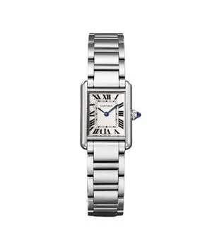 CARTIER Tank Must De 29.5mm Stainless Steel Watch - Silver
