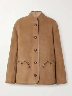 BLAZÉ MILANO Tatoosh Shearling Jacket - Camel