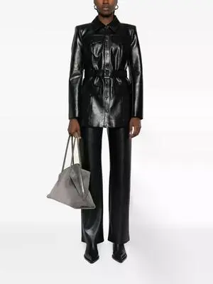Patrizia Pepe Coated Flare Trousers