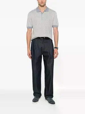GRAN SASSO Checked Polo Shirt