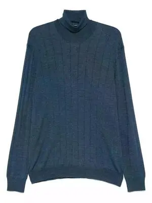GRAN SASSO Ribbed Turtleneck Top