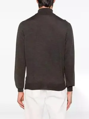 GRAN SASSO Turtleneck Top - Brown