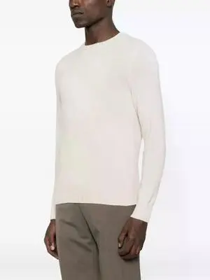 DRUMOHR Crew-neck Cashmere Sweater - Neutrals