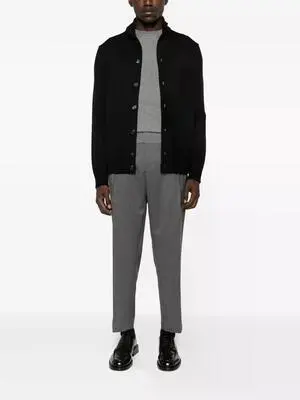 ZANONE High-neck Button-fastening Cardigan - Black