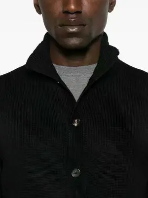 ZANONE High-neck Button-fastening Cardigan - Black
