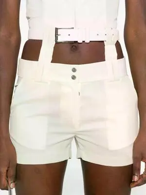 VESTIAIRE D'UN OISEAU LIBRE Belted Wool Shorts