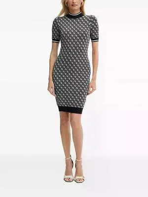 Guess Patterned Mini Dress - Black