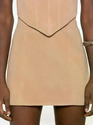 VESTIAIRE D'UN OISEAU LIBRE A-line Mini Skirt - Brown