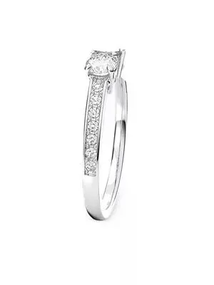 SWAROVSKI Three-stone Pave-set Ring - Grey