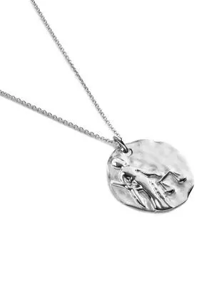 Monica Vinader Libra Zodiac Pendant Necklace - Silver