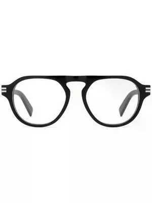 Zegna Pilot-frame Glasses - Black