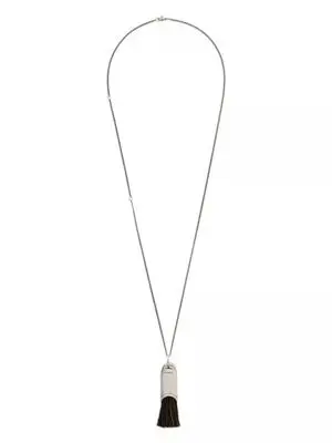 LEMAIRE Personal Brush Pendant Necklace - Silver