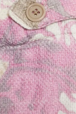 Dries Van Noten Floral-print Cotton-tweed Pants