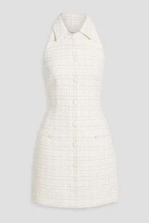 Veronica Beard Roxanne Cotton-tweed Mini Dress
