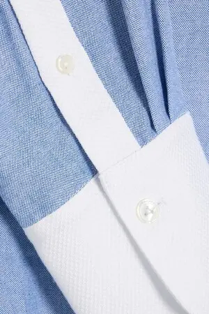 Veronica Beard Naya Cotton Oxford And Piqué Shirt