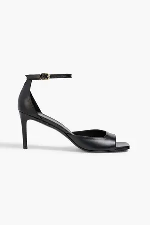 STUART WEITZMAN 75 Leather Sandals - Black