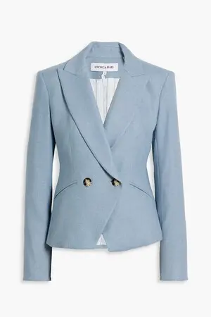 Veronica Beard Rickie Dickey Double-breasted Twill Blazer