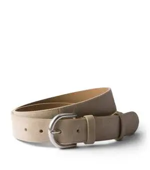 Prada Suede Belt - Neutral