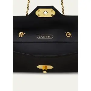 LANVIN Silk Flap Evening Clutch