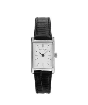 HEAVEN MAYHEM Mini Icon Watch With Leather Strap - Silver