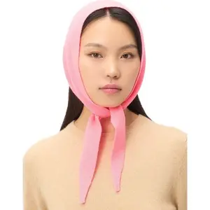 Gobi Cashmere Knitted Cashmere Neckerchief - Shell Pink