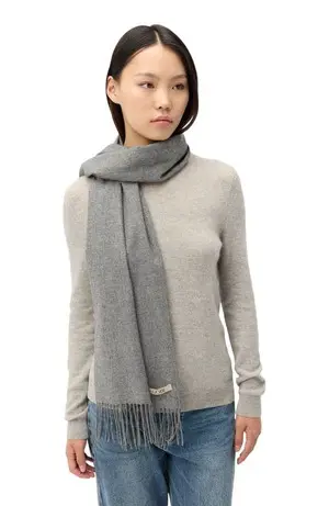 GOBI MONGOLIAN CASHMERE Cashmere Twill Shawl Sharkskin