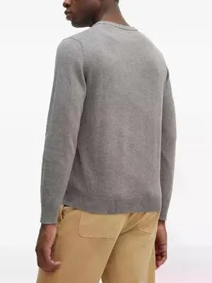 Gant Logo-embroidered V-neck Sweater