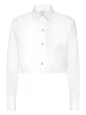 Philipp Plein Cropped Shirt - White