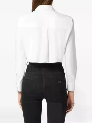 Philipp Plein Cropped Shirt - White