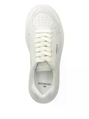 SUMMERY COPENHAGEN Platform Leather And Suede Trainers