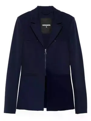Patrizia Pepe Zip-front Notched Collar Jacket