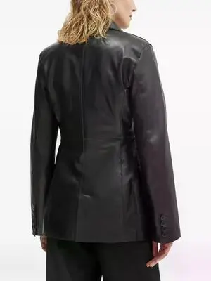 STAND STUDIO Fitted Leather Blazer