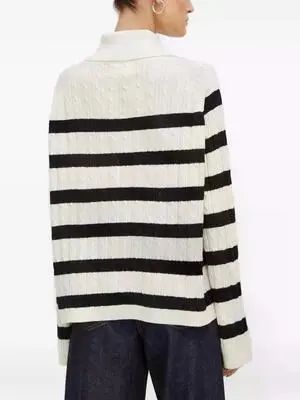 LOVECHILD Embla Cable-knit Striped Sweater